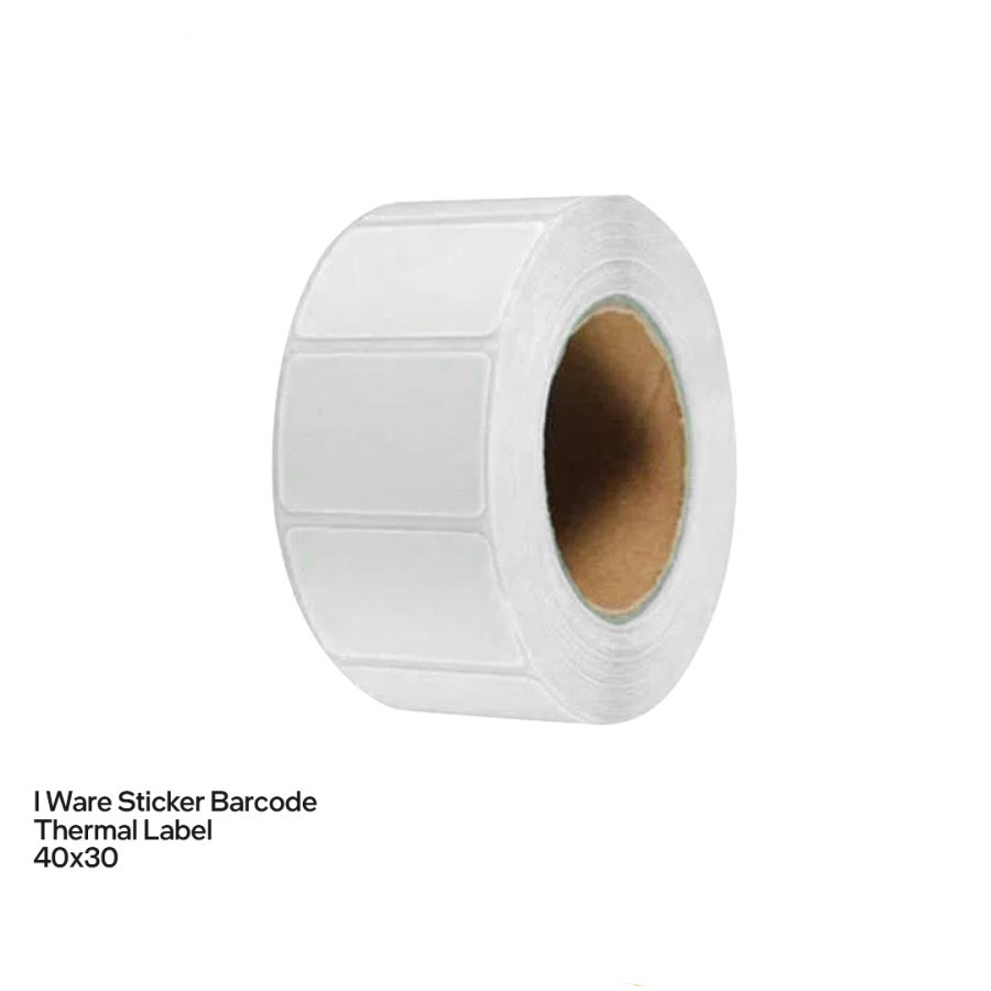 Jual Kertas Thermal IWARE 40x30mm I 40 x 30mm 1000Pcs/Roll | Shopee ...