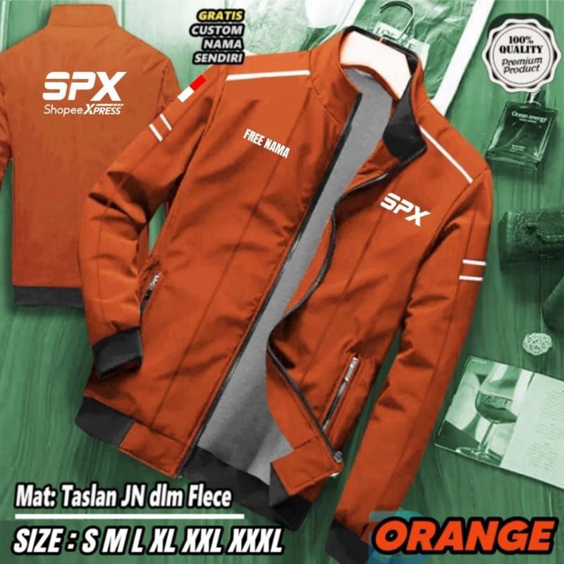 Jual JAKET KURIR SPX EXPRESS / JAKET WINTER RUBBY / JAKET KURIR PAKET ...