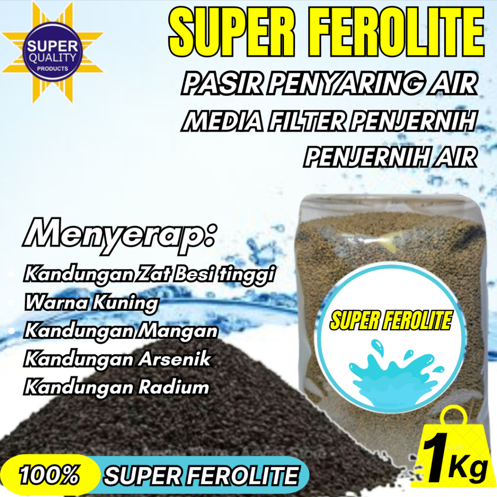 Jual Ferolite Greensand Super Media FIlter Penjernih Penyaring Air ...