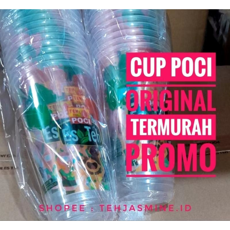 Jual GELAS CUP POCI ORI 12 oz 16 oz 22 oz | Shopee Indonesia