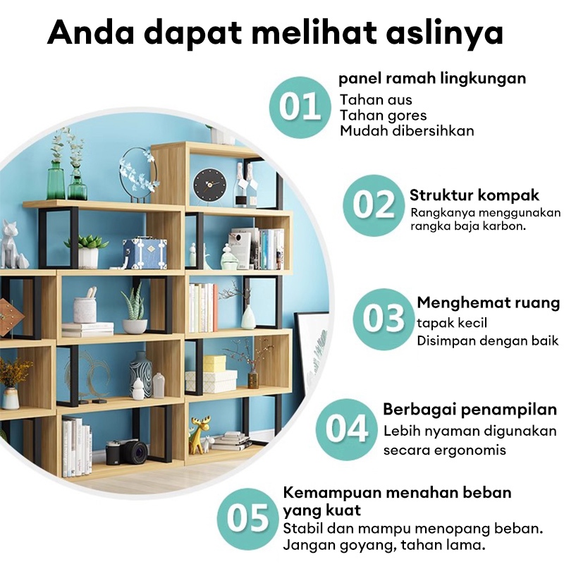 Jual Rak Buku Susun Rak Buku Dinding Rak Multifungsi Minimalis Rak ...