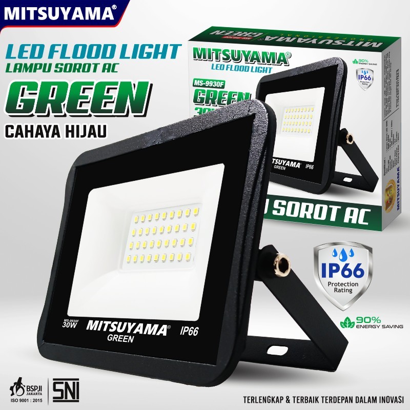 Jual Lampu Sorot AC LED Flood Light Green Mitsuyama 10-100F IP66 MS-99xxF | Shopee Indonesia