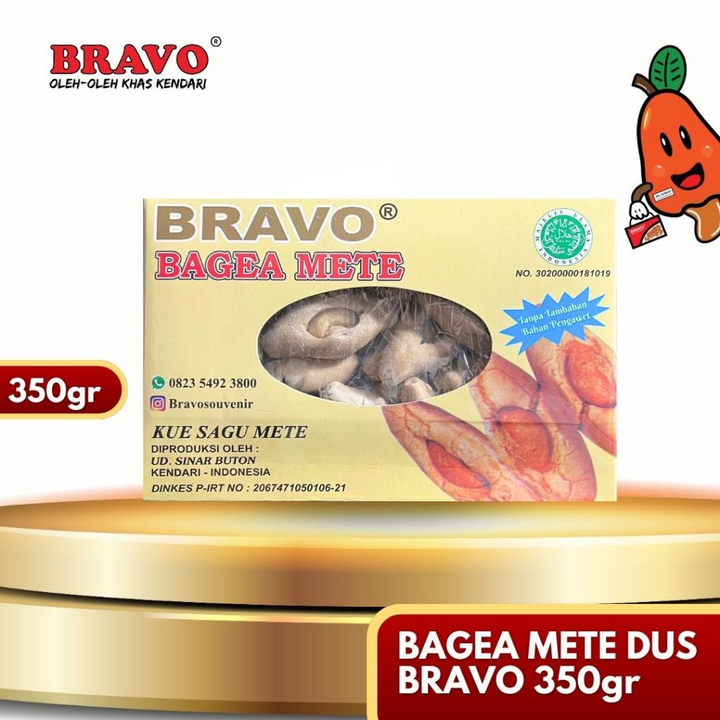 Jual KUE BAGEA METE/MEDE/MENTE DUS BRAVO 350gr (KUE SAGU KHAS KENDARI ...