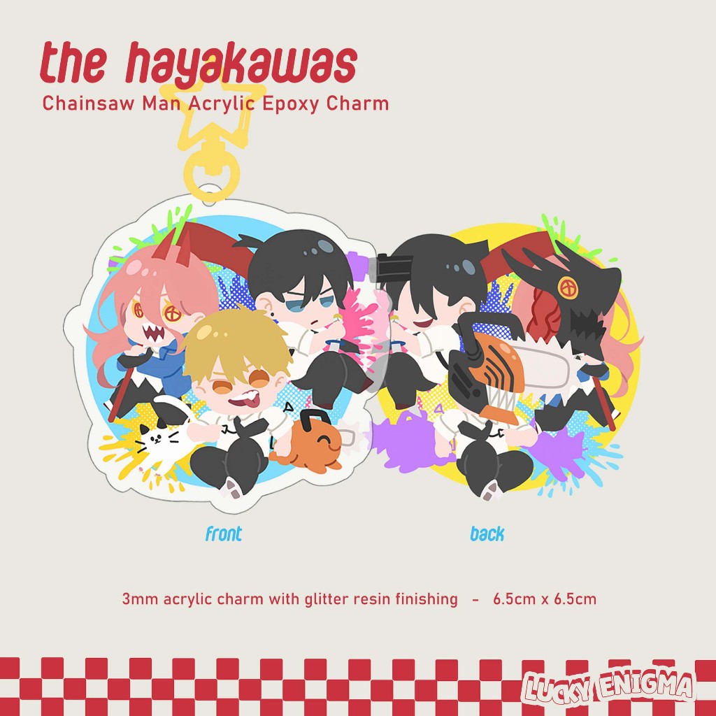 Jual [FAN MERCH] CSM Chainsaw Man The Hayakawa's Charm Gantungan Kunci ...