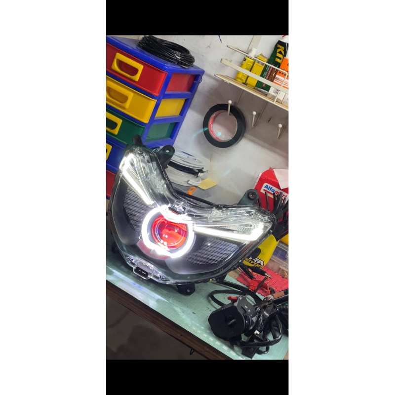 Jual HEADLAMP NMAX OLD BILED FULLSET PNP ISI 1/2 BILED | Shopee Indonesia