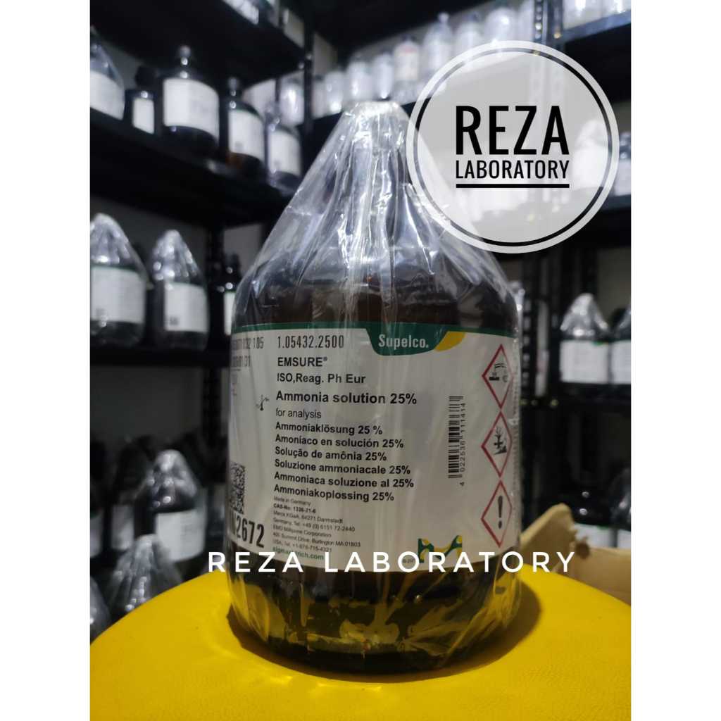 Jual AMMONIA SOLUTION / LARUTAN AMONIA / NH4OH MERCK 105432 2,5L ...