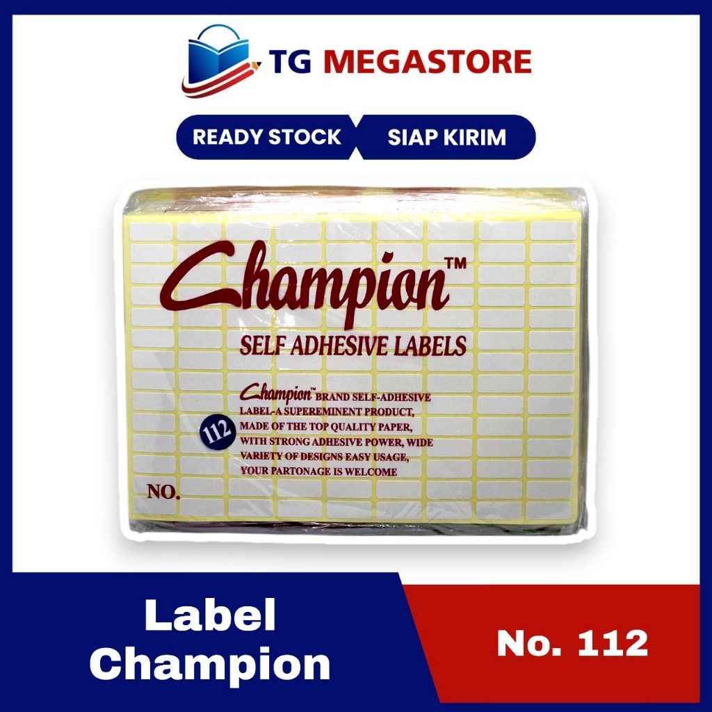 Jual Label Harga Champion No. 112 | Shopee Indonesia