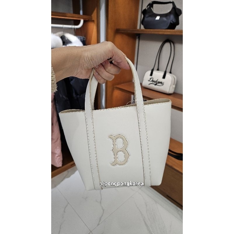 Jual MLB Basic PU Window Tote Bag 3AORS884N | Shopee Indonesia