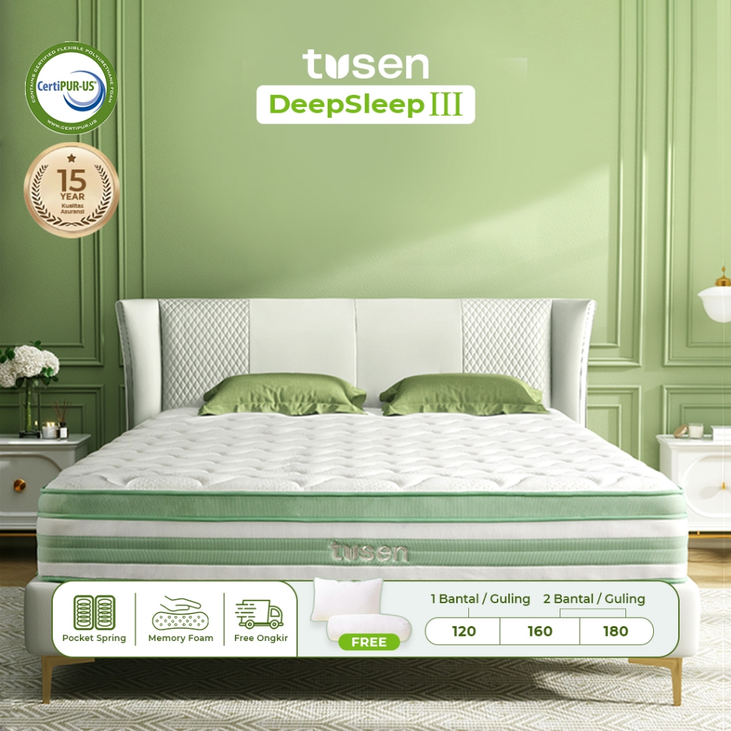 Jual TUSEN DeepSleep Ⅲ Kasur Memory Foam - 27cm Kasur Pocket Spring Bed Cooling Matras Garansi ...