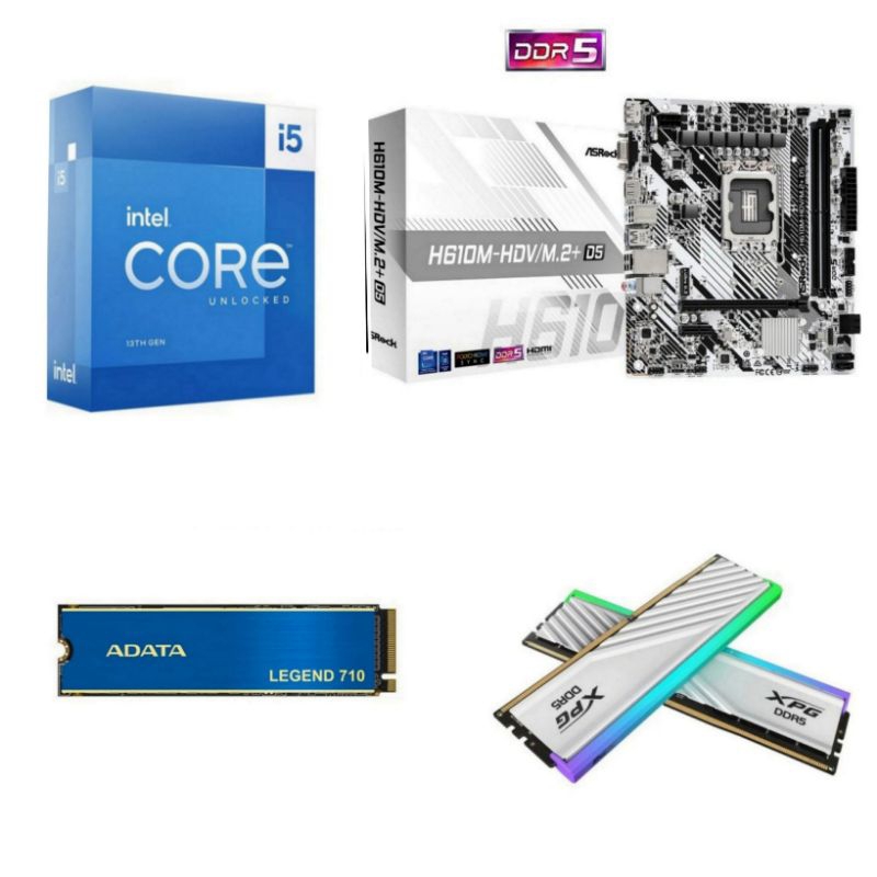 Jual Paket Processor Intel Core i5 14400 / i5 14400F Box Gen 14 LGA 1700 RAM DDR5 32GB RGB ...
