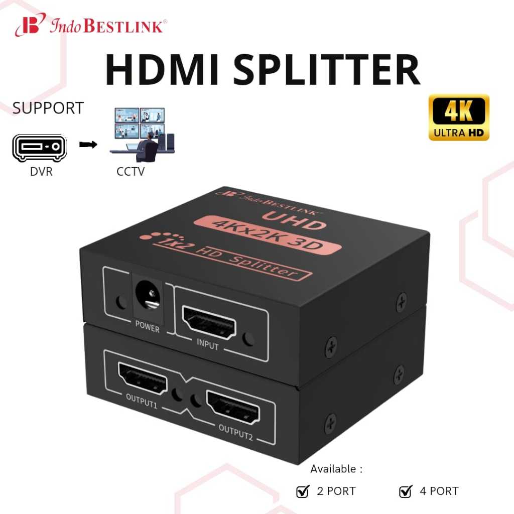 Jual Hdmi Splitter 2 port / hdmi splitter 1 ke 2 | Shopee Indonesia