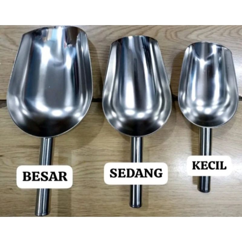 Jual Scop beras gagang Stainless scop es tepung gula kopi scop ...
