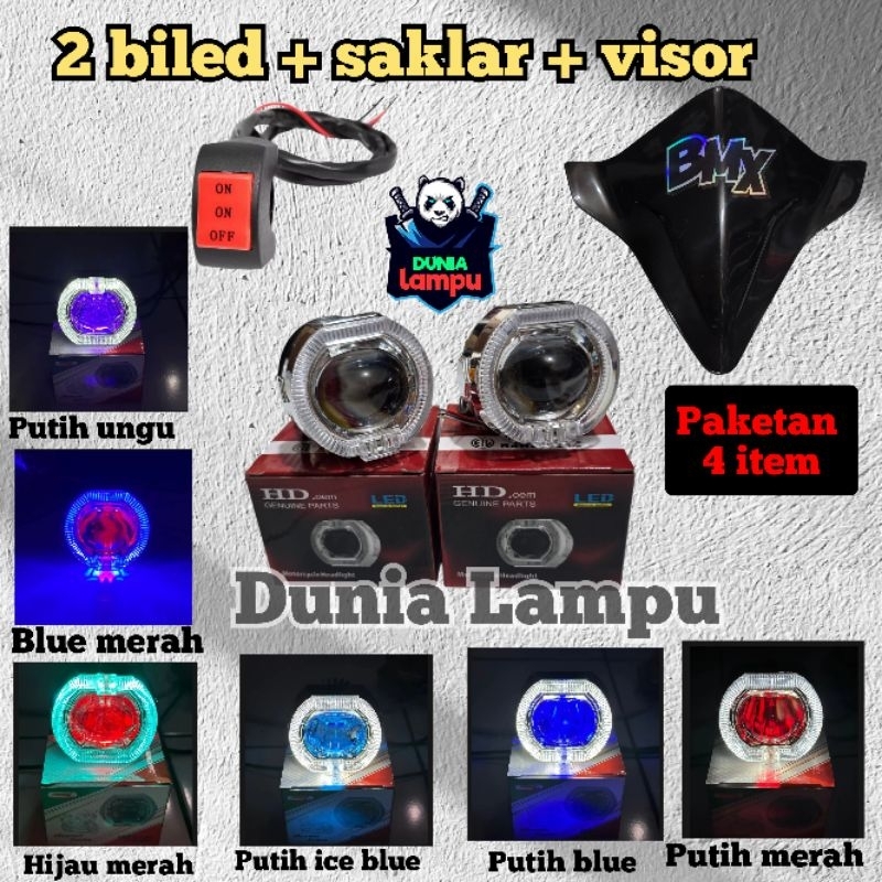 Jual Paketan sepeda BMX Lampu Projector Mode Projie Biled 2,5-inch ...