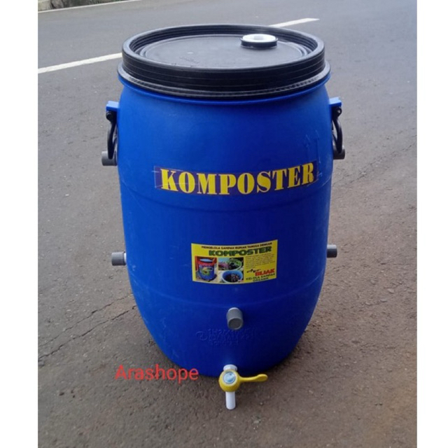Jual Tong Komposter 60 Liter /Tong Plastik/Drum/Tong pengurai sampah ...