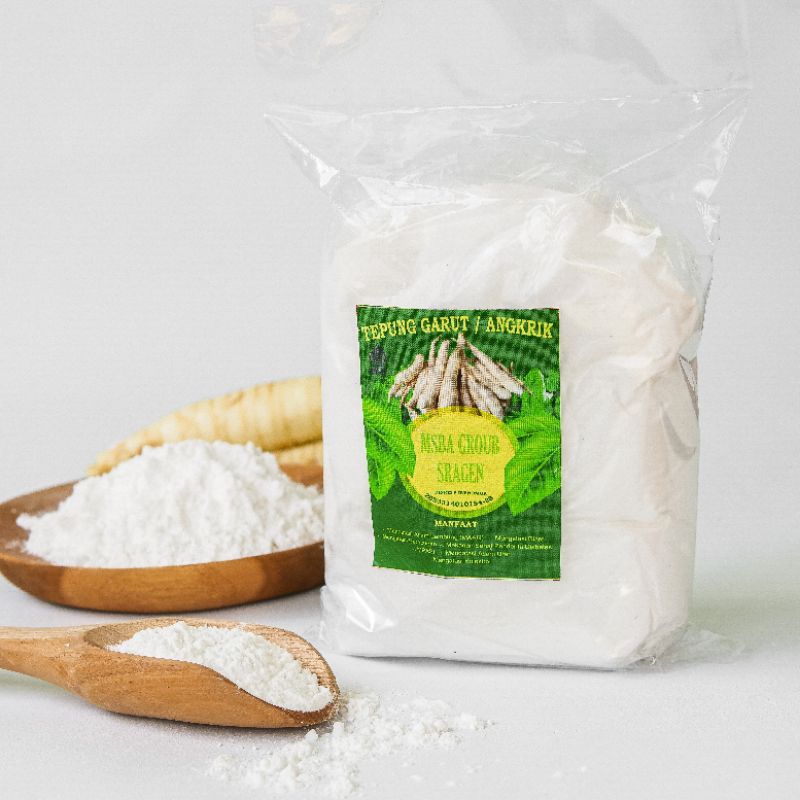 Jual Tepung garut 1kg/Tepung pati garut 1kg/pati garut/tepung gluten ...