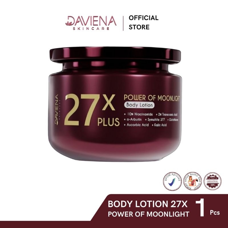 Jual DAVIENA SKINCARE - 27X Plus Power Moonlight Body Lotion | Shopee ...