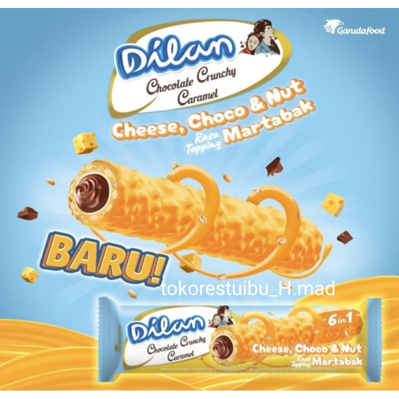 Jual dilan cheese, choco & nut |1 box isi 12 pcs | dilan dengan toping ...