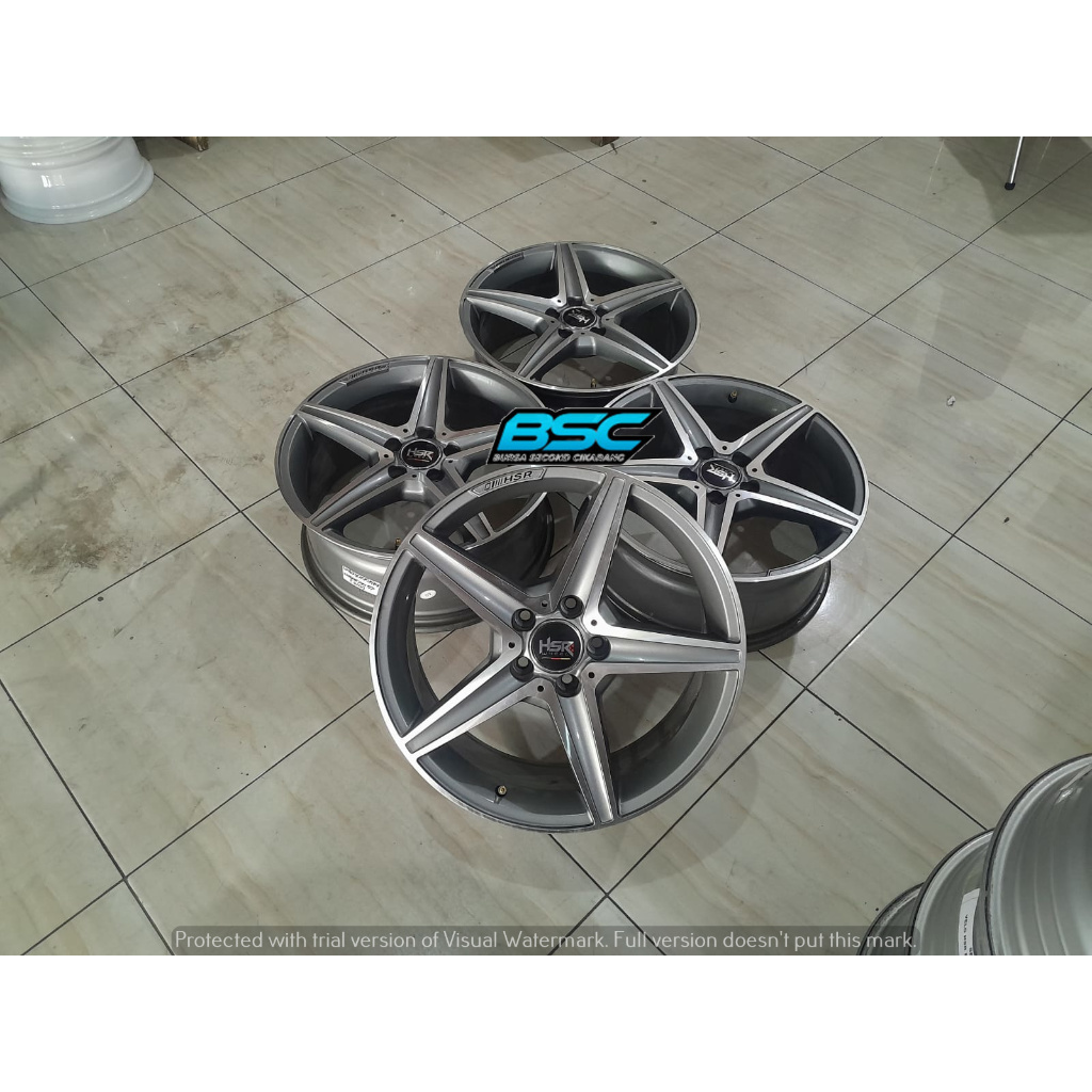 Jual Velg Racing Bekas R18 HSR Ludwig Pcd 5x112 Ring 18 Buat Mercy Innova Rush Terios Camry HRV ...