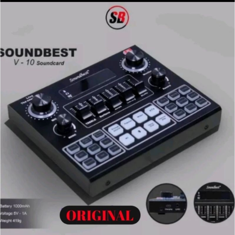 Jual Soundcard Live Streaming Interface Soundbest V10 Bluetooth ...