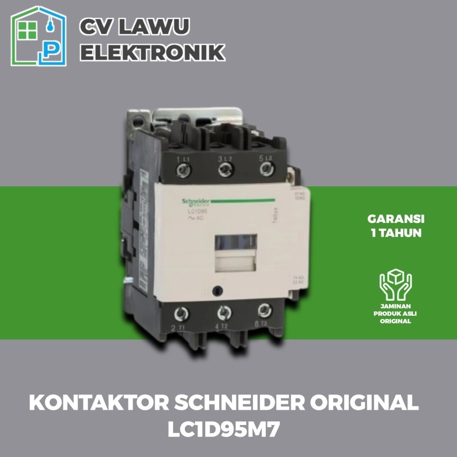Jual Schneider Kontaktor Contactor 3 Phase (M7) AC 220V LC1D95M7 ...