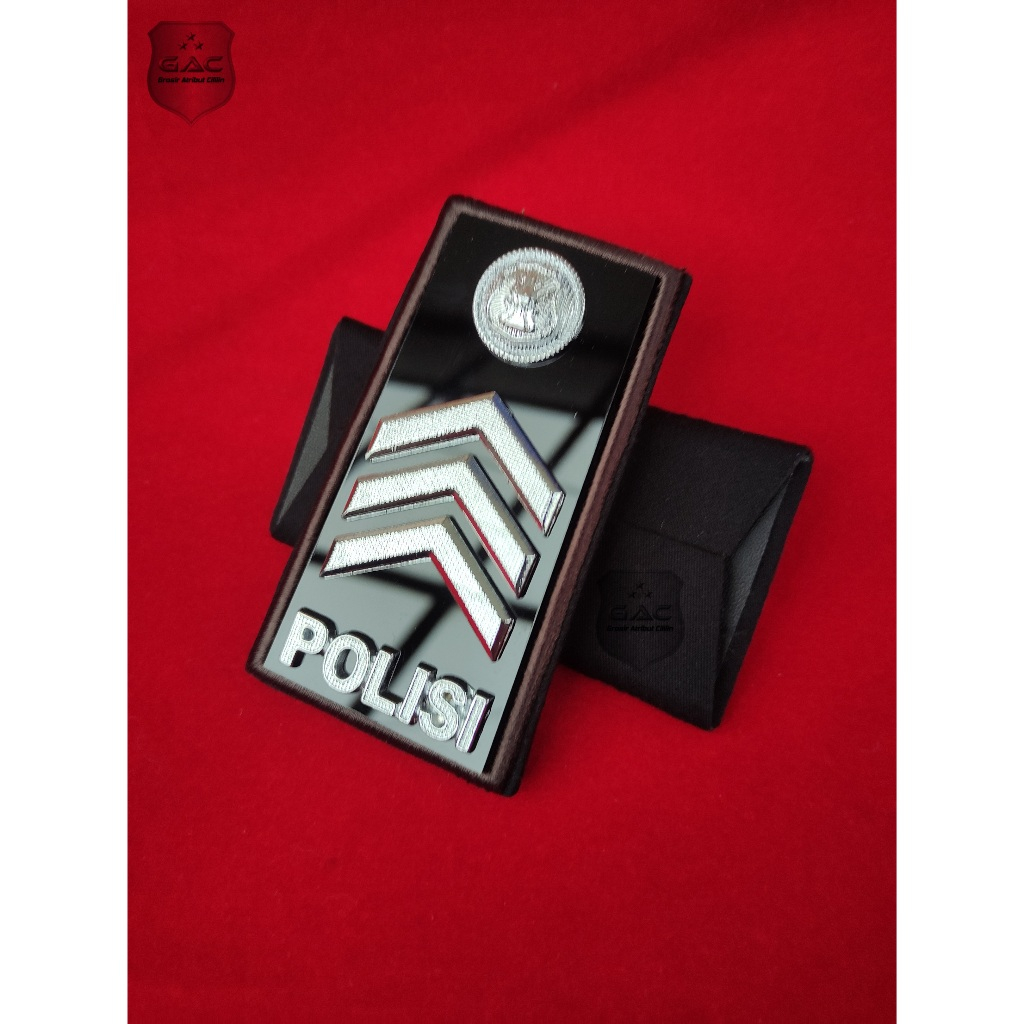 Jual pangkat PDH Bintara List Bordir Bripda Briptu Brigadir / Brigpol ...