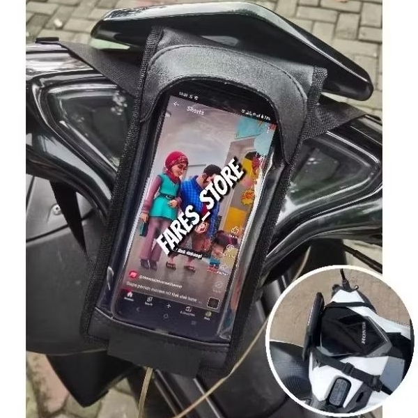 Jual Holder Hp Motor Waterproof Phone Holder GPS Pelindung Hp Dari Jambret Holder Hp Multifungsi ...