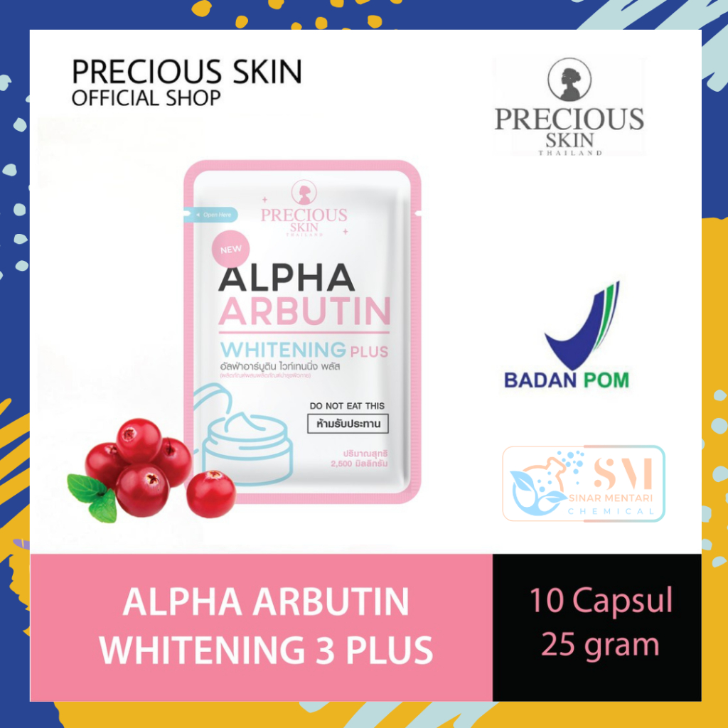 Jual Precious Skin Thailand Alpha Arbutin Whitening 3 Plus / Capsul ...