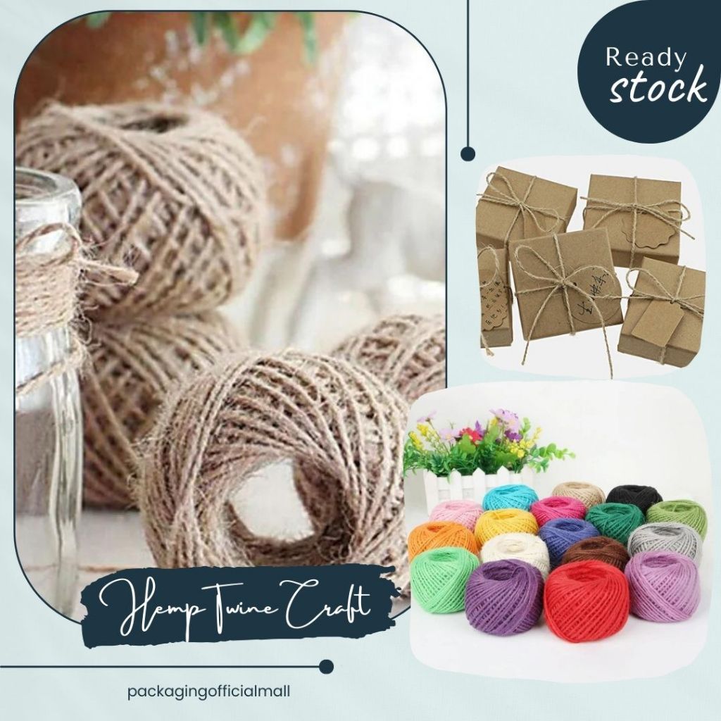 Jual HEMP TWINE CRAFT / TALI RAMI / AKSESORIS BUKET BUNGA / FLORIST ...