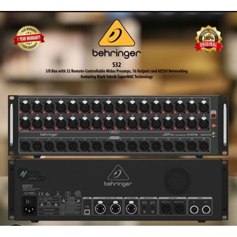 Jual Behringer S32 Digital Snake 32 Channel | Shopee Indonesia