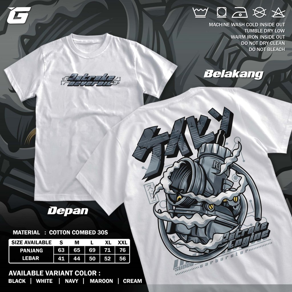 Jual Kaos Racing 2 Stroke Engine Keihin Carburetor Baju Distro Motor Herex Tshirt Otomotif ...