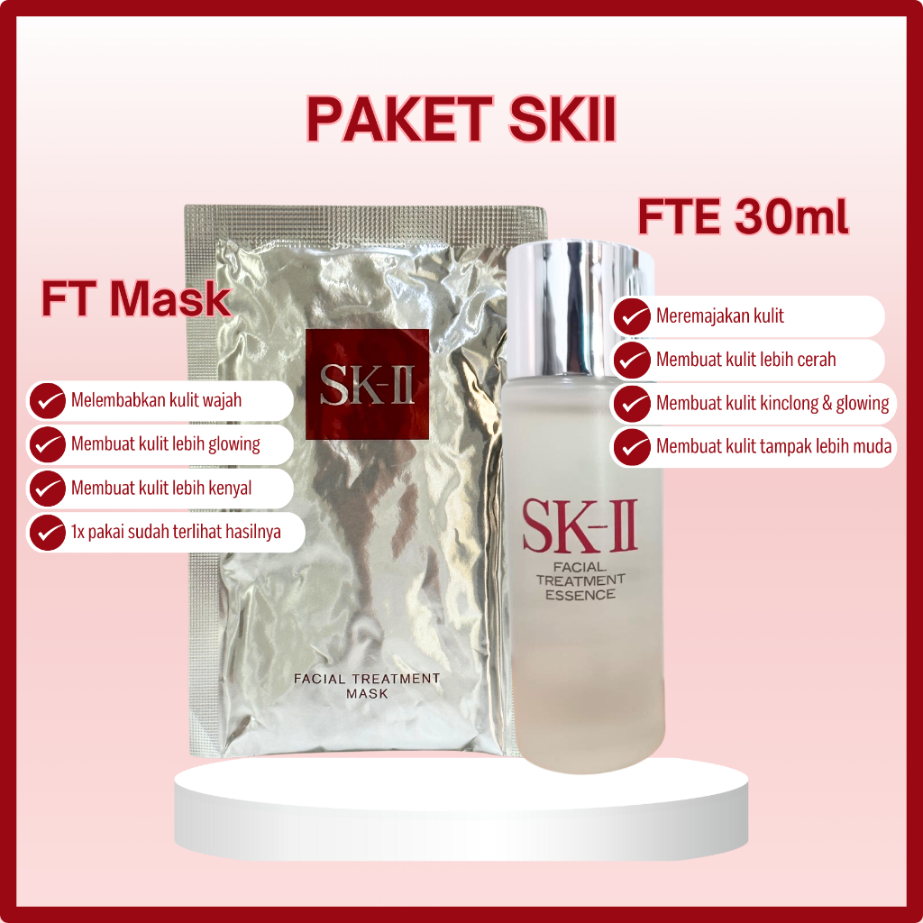 Jual SKII SK-II SK2 FTE 30ml + FT Mask - PAKET BASIC | Shopee Indonesia