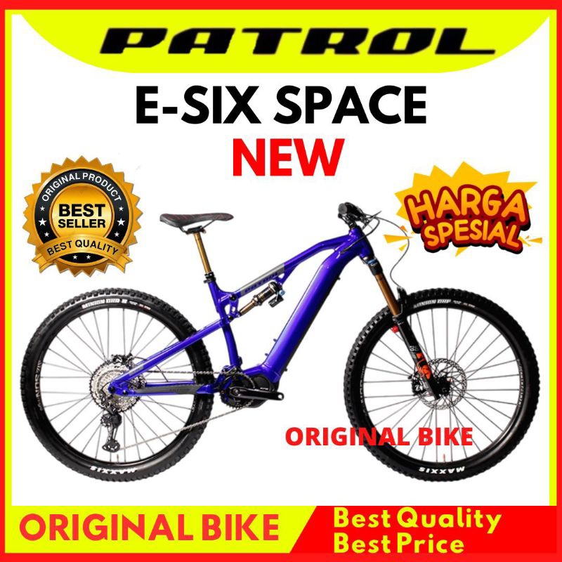 Jual PATROL E-SIX SPACE BLUE Sepeda Patrol E six S | Shopee Indonesia