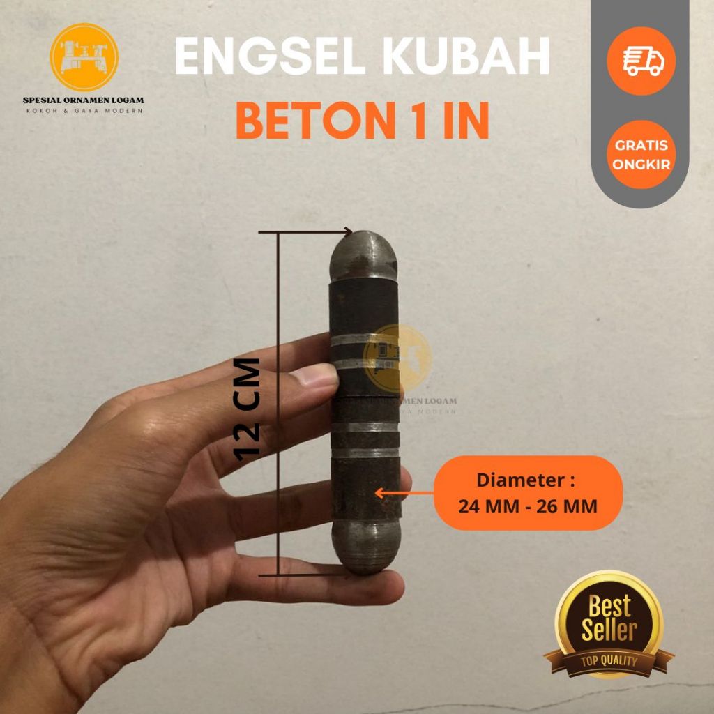 Jual Engsel Bubut Beton Kubah Ukuran 1 Inch / Engsel Pagar | Shopee ...