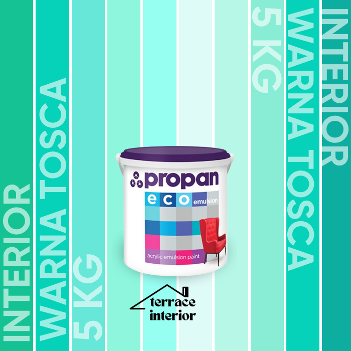 Jual Cat Tembok Interior Propan Eco Emulsion Warna Tosca 5 Kg | Shopee ...