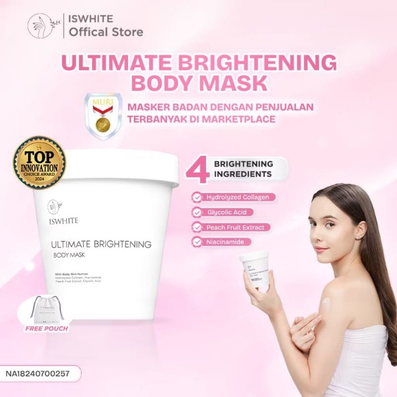 Jual Iswhite ultimate brightening body mask | Shopee Indonesia