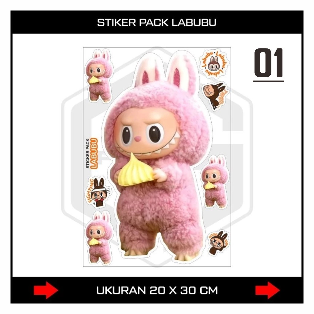 Jual Stiker Labubu - Kiss Cut Sticker Vinyl Dekoratif Sepeda Motor ...