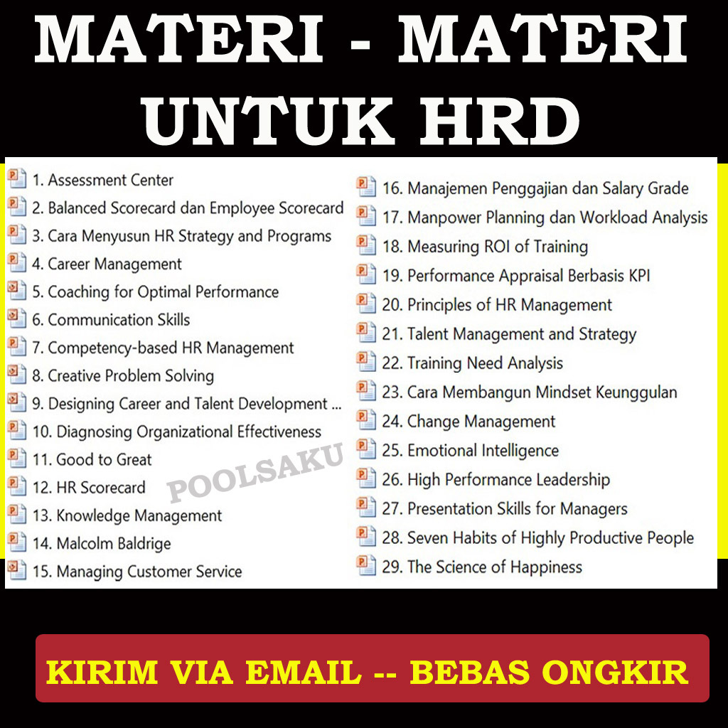 Jual Software Materi HRD – HR Strategy / Balanced Scorecard ...