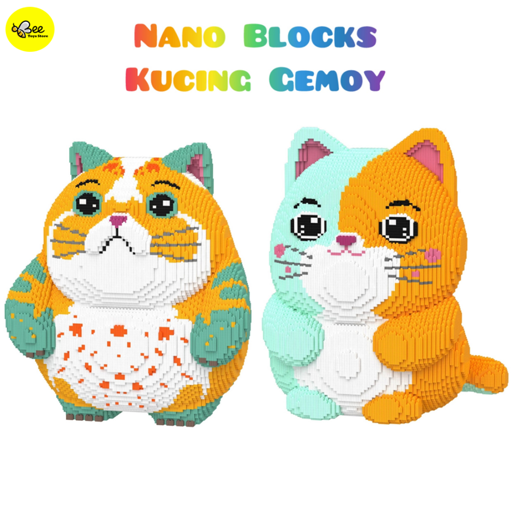 Jual BTS Nano Blocks JUMBO Cute Cat, Building Blocks, Blok Konstruksi ...