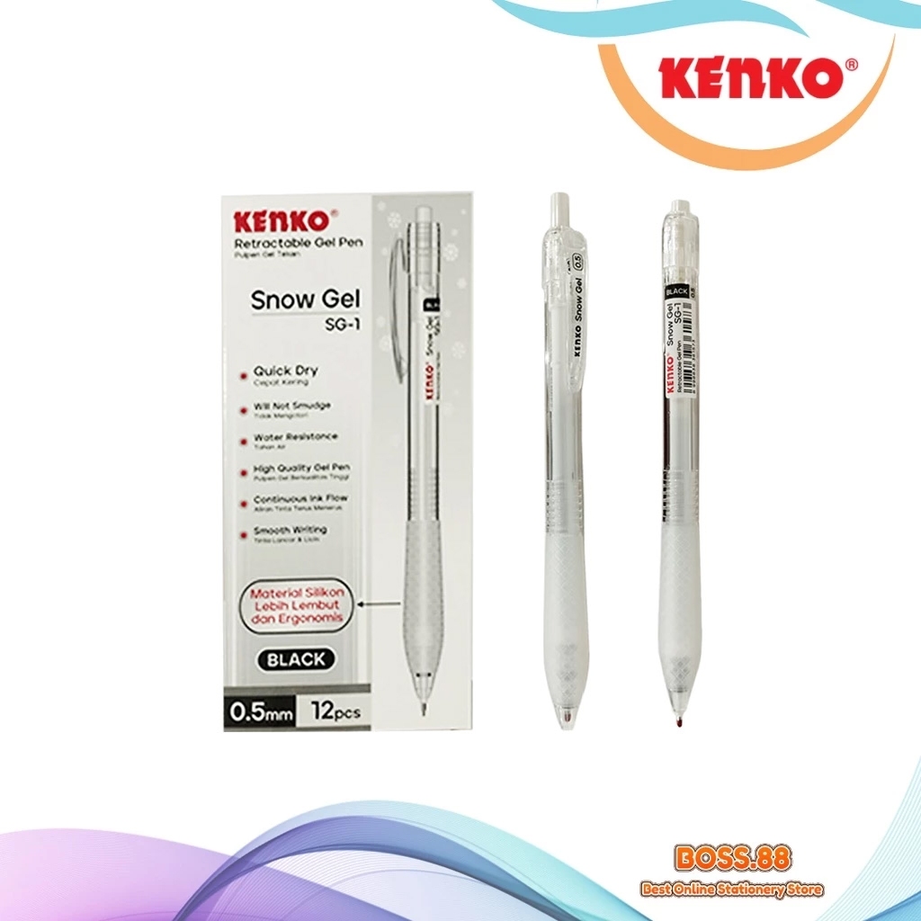 Jual GEL PEN KENKO SNOW GEL SG-1 (12 PCS) | Shopee Indonesia