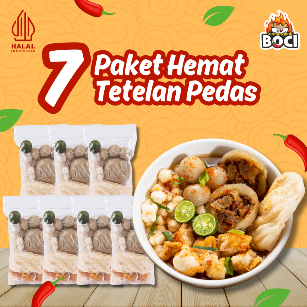 Jual 7 Baso aci isi Tetelan Mercon Semangkok Boci | Shopee Indonesia