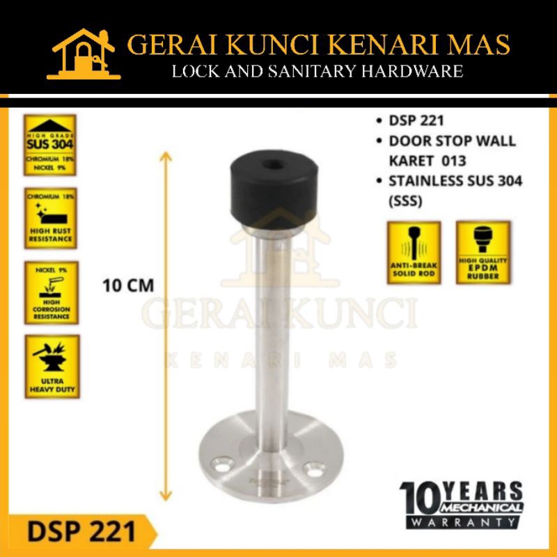 Jual PALOMA DSP 221 Penahan Pintu Stopper Door Stop Dinding Wall 013 ...