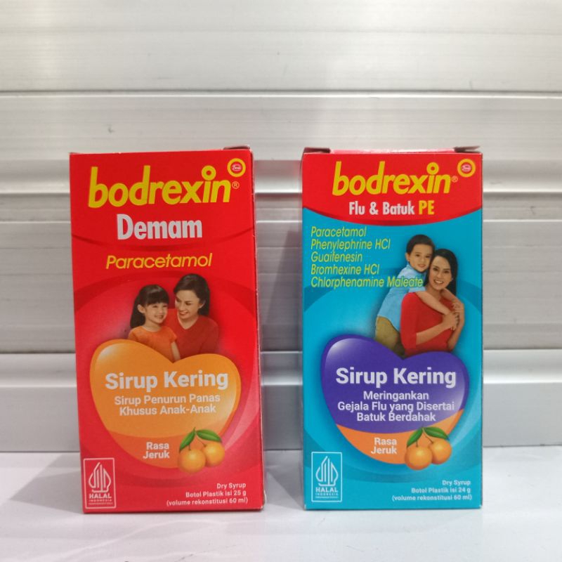 Jual Bodrexin Dry Syrup Demam / Flu dan Batuk - sirup kering rasa jeruk ...