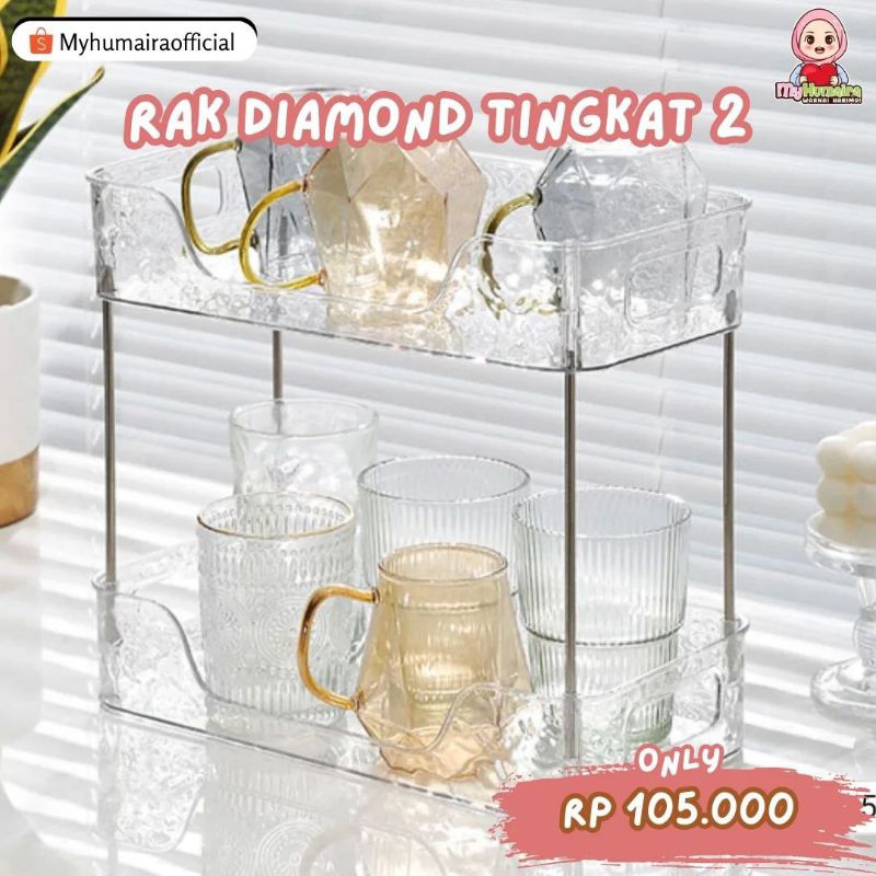 Jual [TENGGARONG] STORAGE BOX BENING TRANSPARAN/RAK AKRILIK/RAK DIAMOND ...