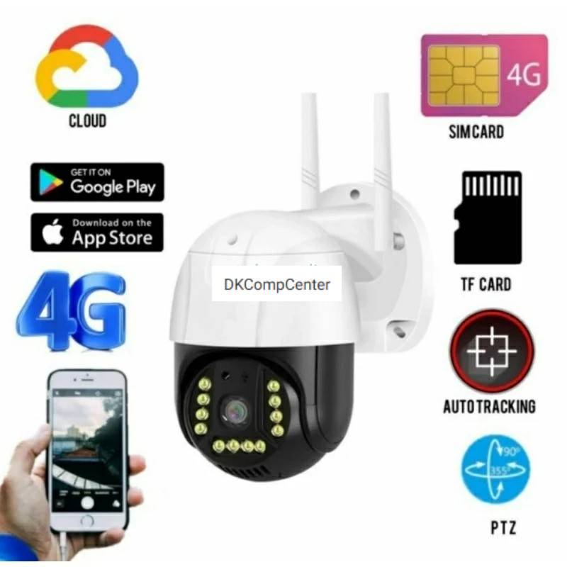 Jual amera outdoor 4G sim card cctv wireless waterproof PTZ CCTV ...