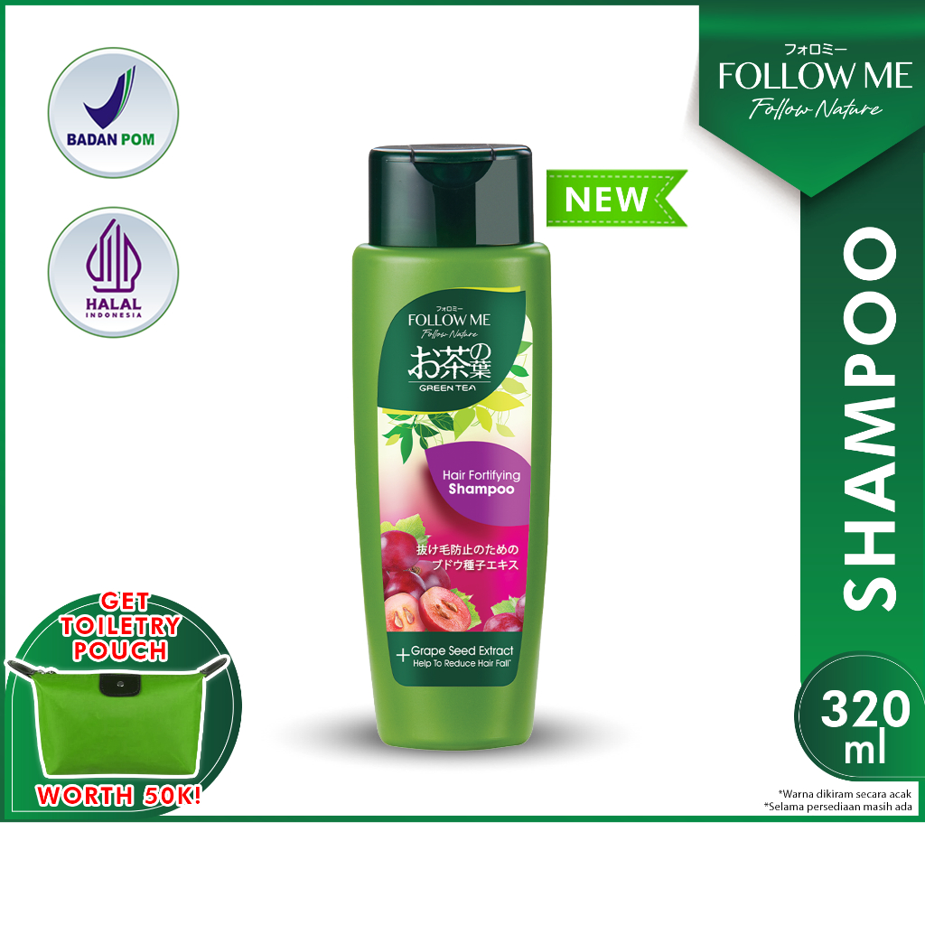 Jual Follow Me Follow Nature - Green Tea Hair Fortifying Shampoo ...