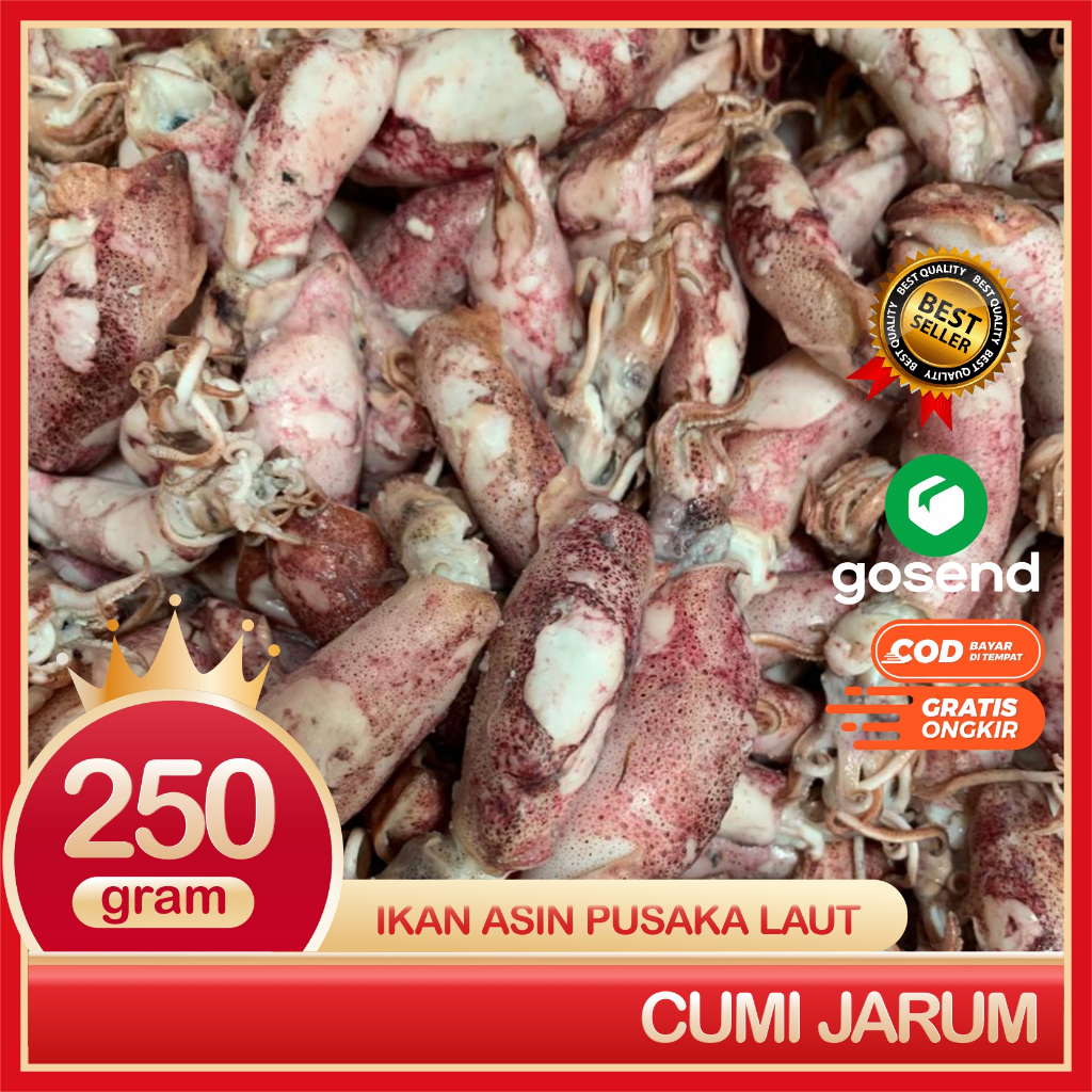 Jual Cumi Jarum Sotong Rebus Cumi Asin Cumi Rebus Super Bersih Dan ...
