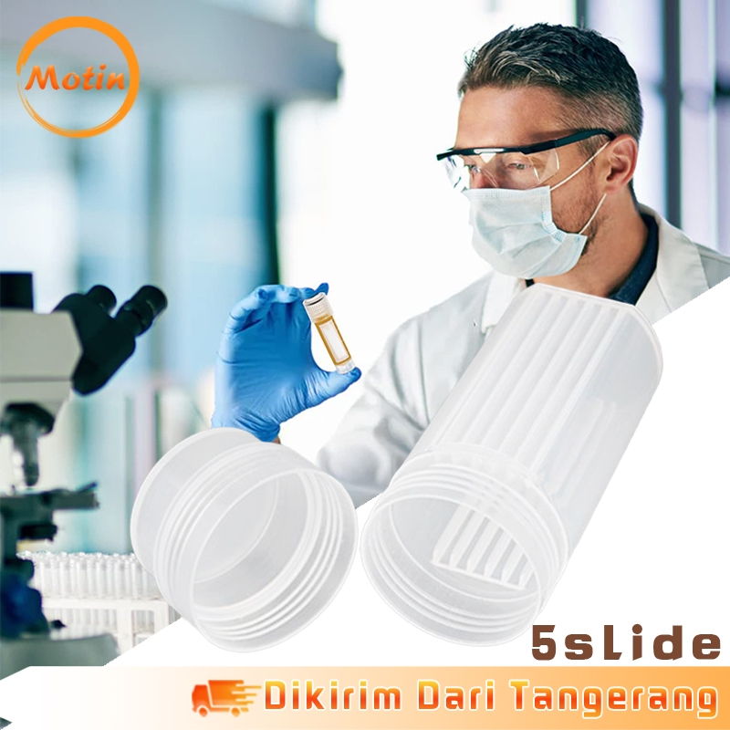 Jual 5 Slides Vertical Staining Jar Vertical Rak Pewarnaan Wadah Kotak ...