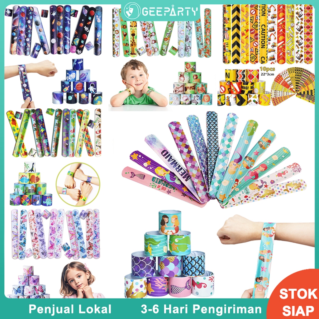 Jual 10 Pcs Kartun Gelang Clap Lingkaran Mainan Untuk Anak Ulang Tahun ...