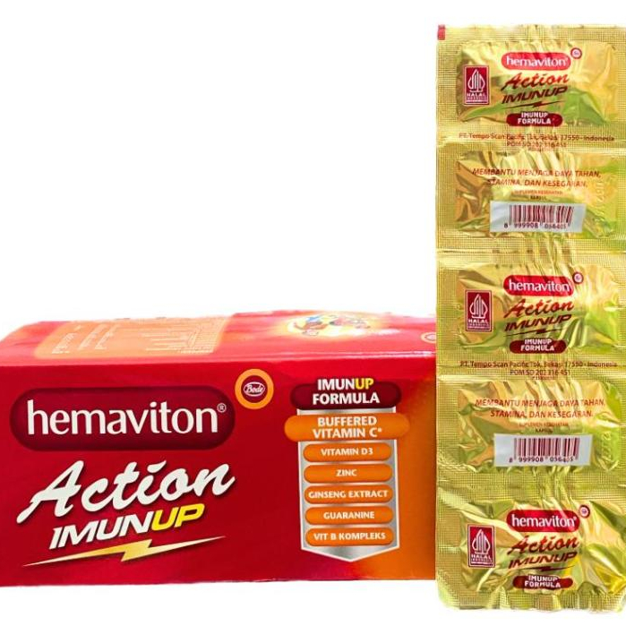 Jual hemaviton Action ImunUp Multivitamin Kapsul Suplemen Kesehatan 1 ...