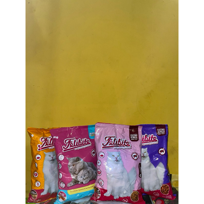 Jual FELIBITE Dry Food Makanan Kering 500gram ALL VARIAN | Shopee Indonesia